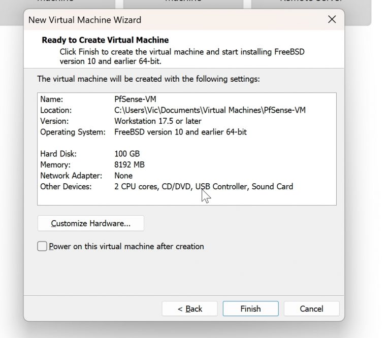 Deploying pfsense Virtual Machine - CyberWriteUps